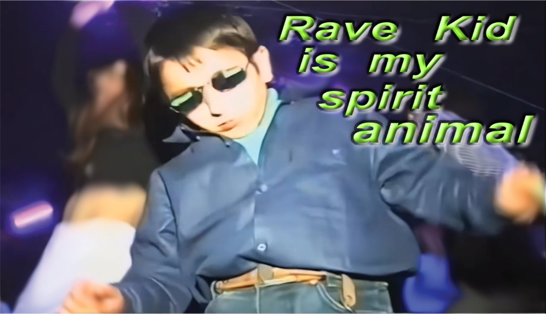 Rave Kid / Vinyl Matte Laminated Water Resistant - Etsy