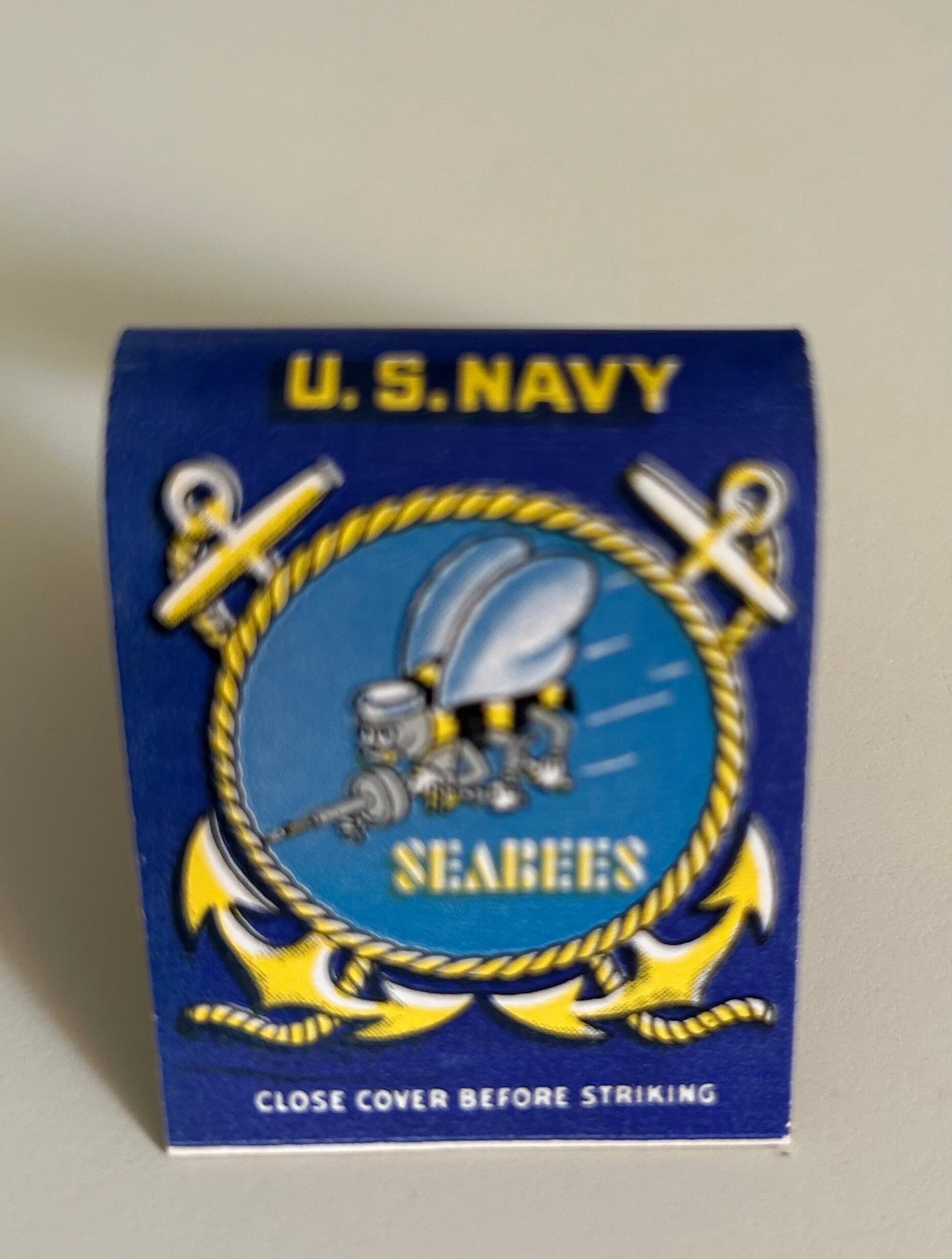 Vintage WWII Era US Navy Seabees Unstruck Matchbooks - Etsy