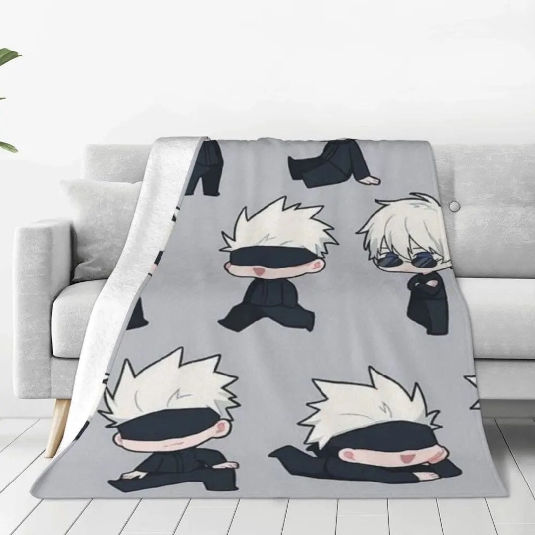 Jujutsu Kaisen Gojo Satoru Cute Blanket for Bed Couch Chair Anime Home ...