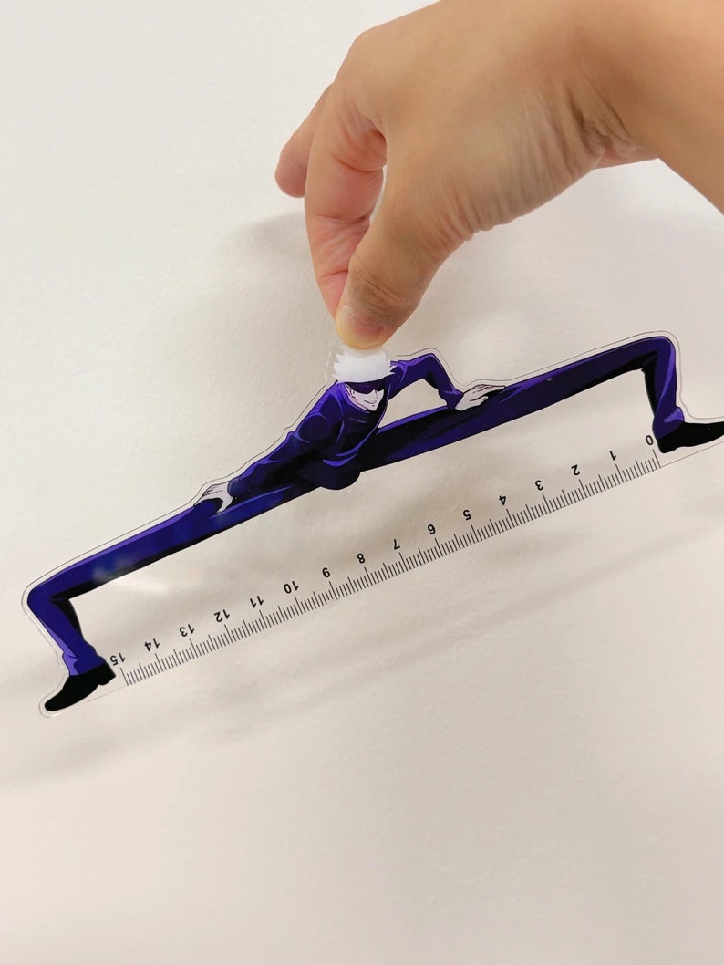 Anime Jujutsu Kaisen Gojo Satoru Cute Stretching Ruler Yowaimo Arts ...