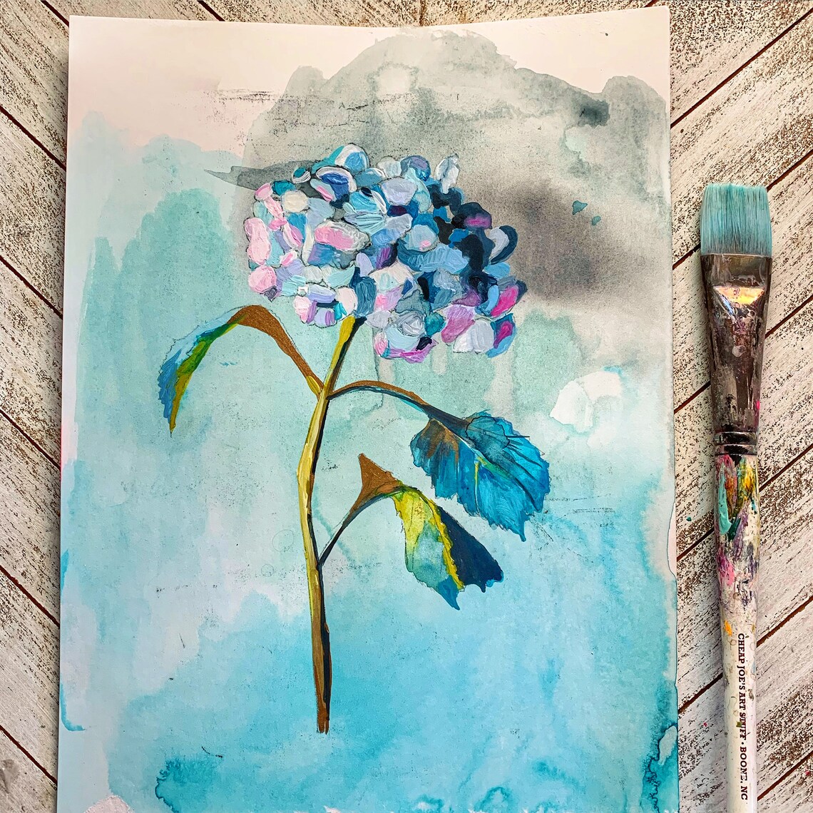 Painting Modern Expressive Flowers - Etsy
