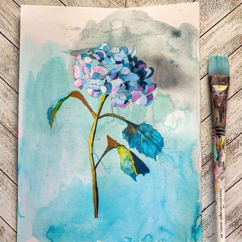 Painting Modern Expressive Flowers - Etsy