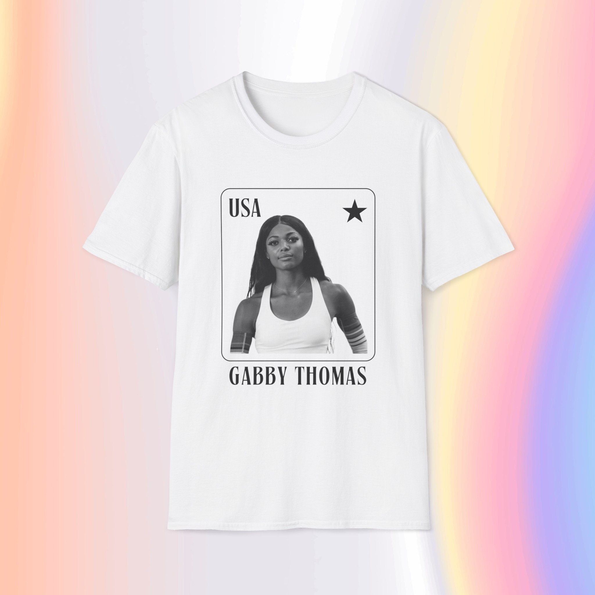 Gabby Thomas USA Track Playing Card Tshirt 2024 Paris - Etsy