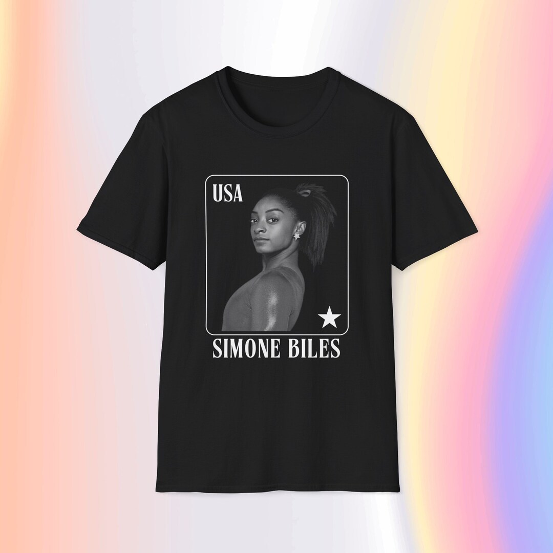 Simone Biles Gymnastics Playing Card USA Tshirt 2024 - Etsy