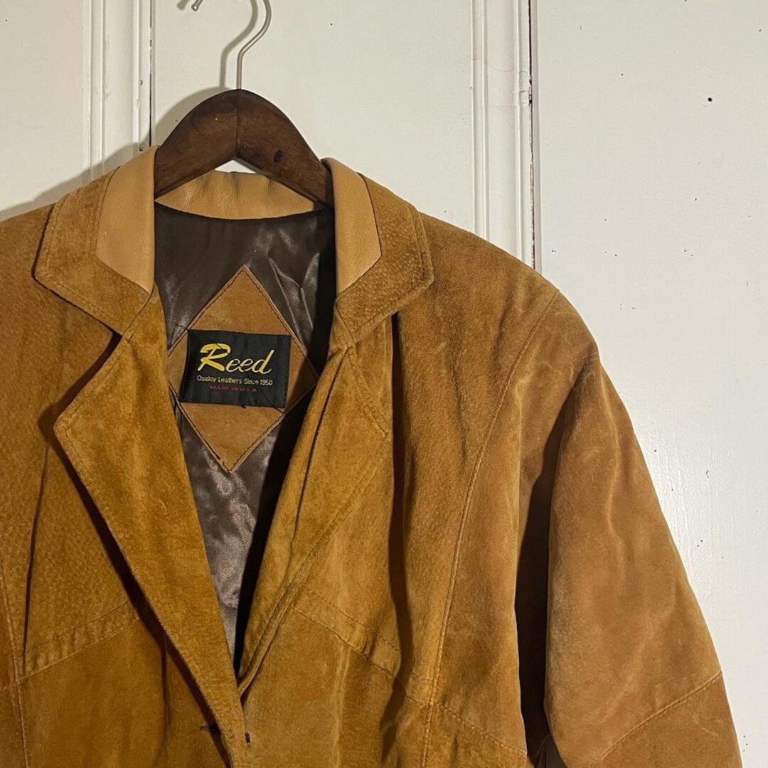 Vintage Reed Suede Leather Jacket - Etsy