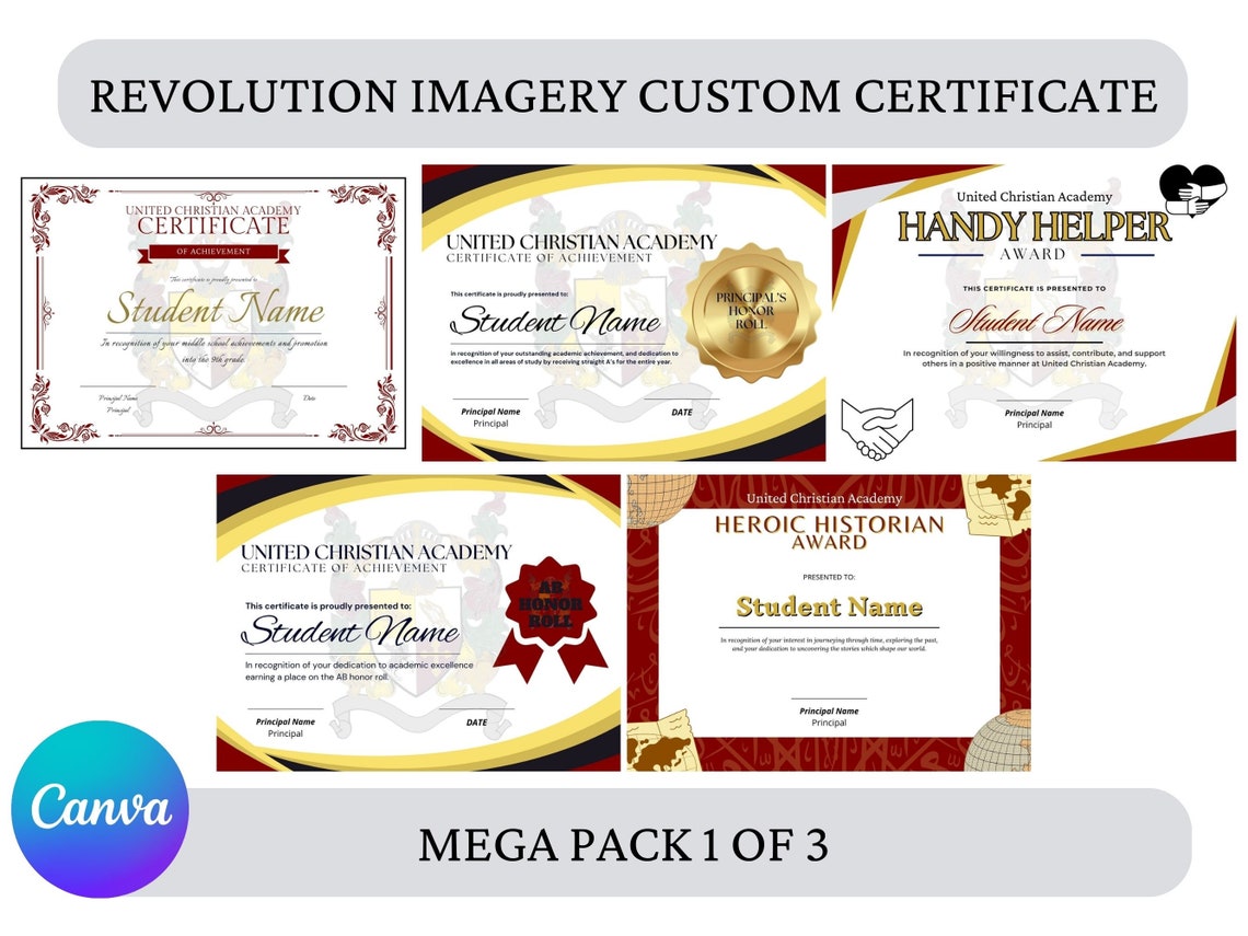 Custom Certificates MEGA BUNDLE - 15 Main Certificates Plus 4 BONUS ...