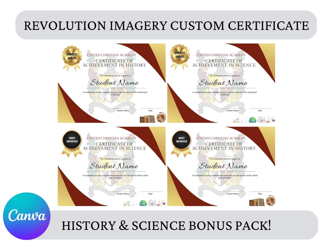 Custom Certificates MEGA BUNDLE - 15 Main Certificates Plus 4 BONUS ...