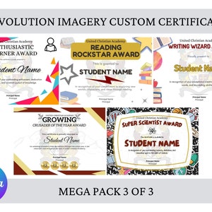 Custom Certificates MEGA BUNDLE - 15 Main Certificates Plus 4 BONUS ...