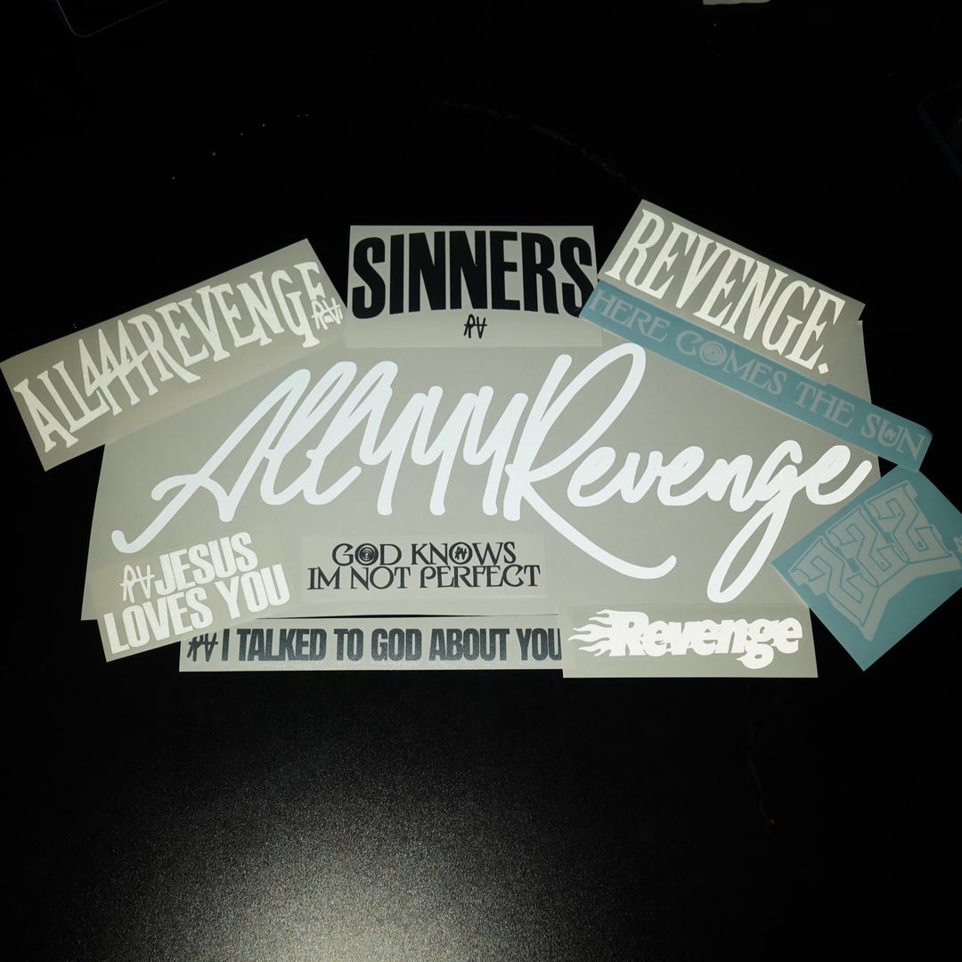 Pack # 138 | 11 Revenge Car Decals - Etsy