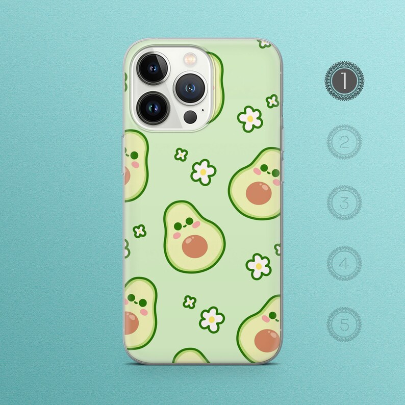 Cute Avocados Phone Case Cute Funny Cover Fit for iPhone 15 Promax ...