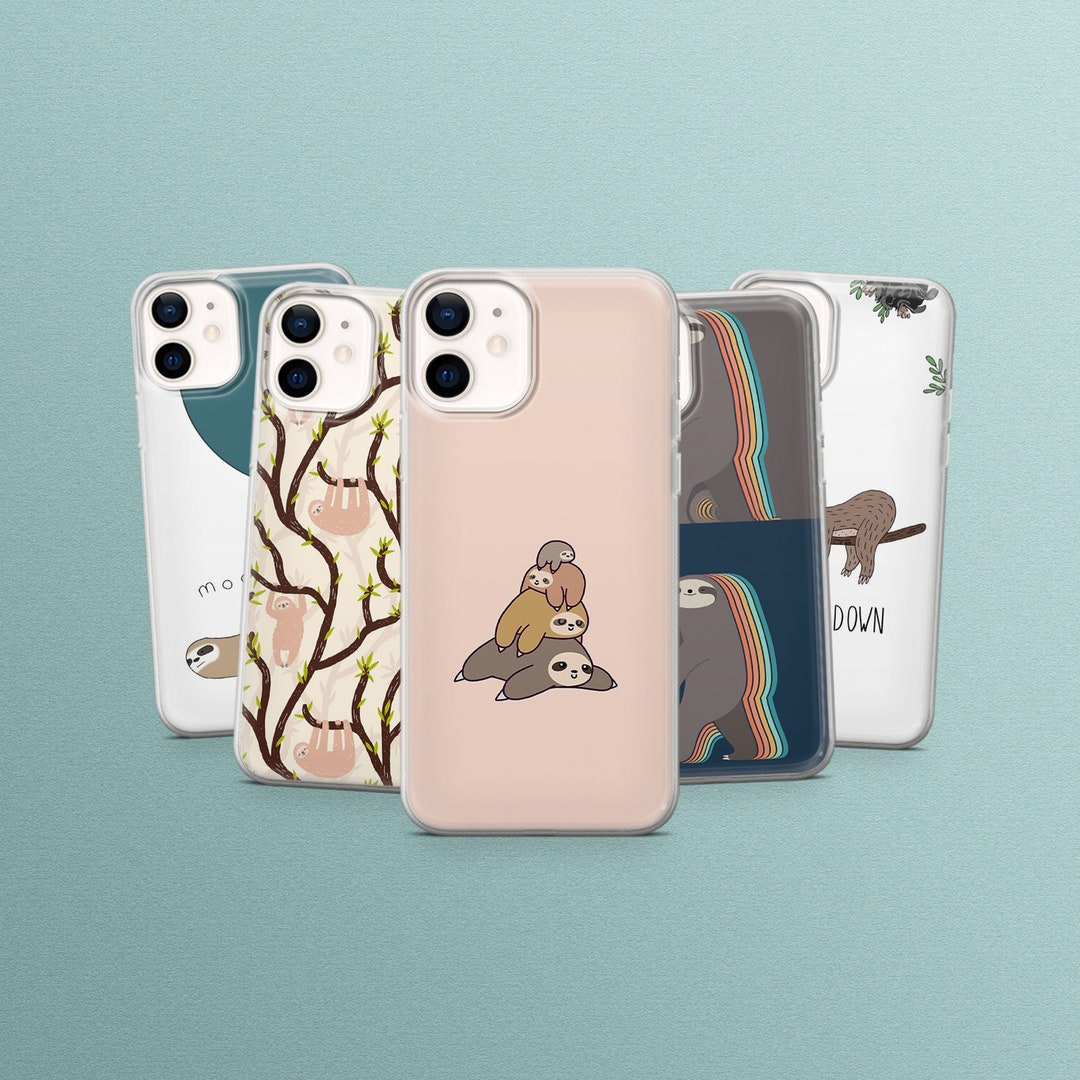 Lazy Sloth Phone Case Cute and Funny Cover Fit for iPhone 15 Promax ...