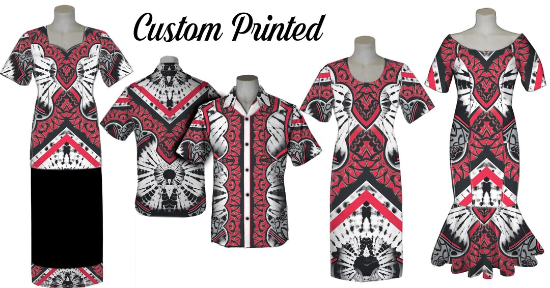 Custom Printed Aloha Shirts, Puletasi, Dresses - Etsy