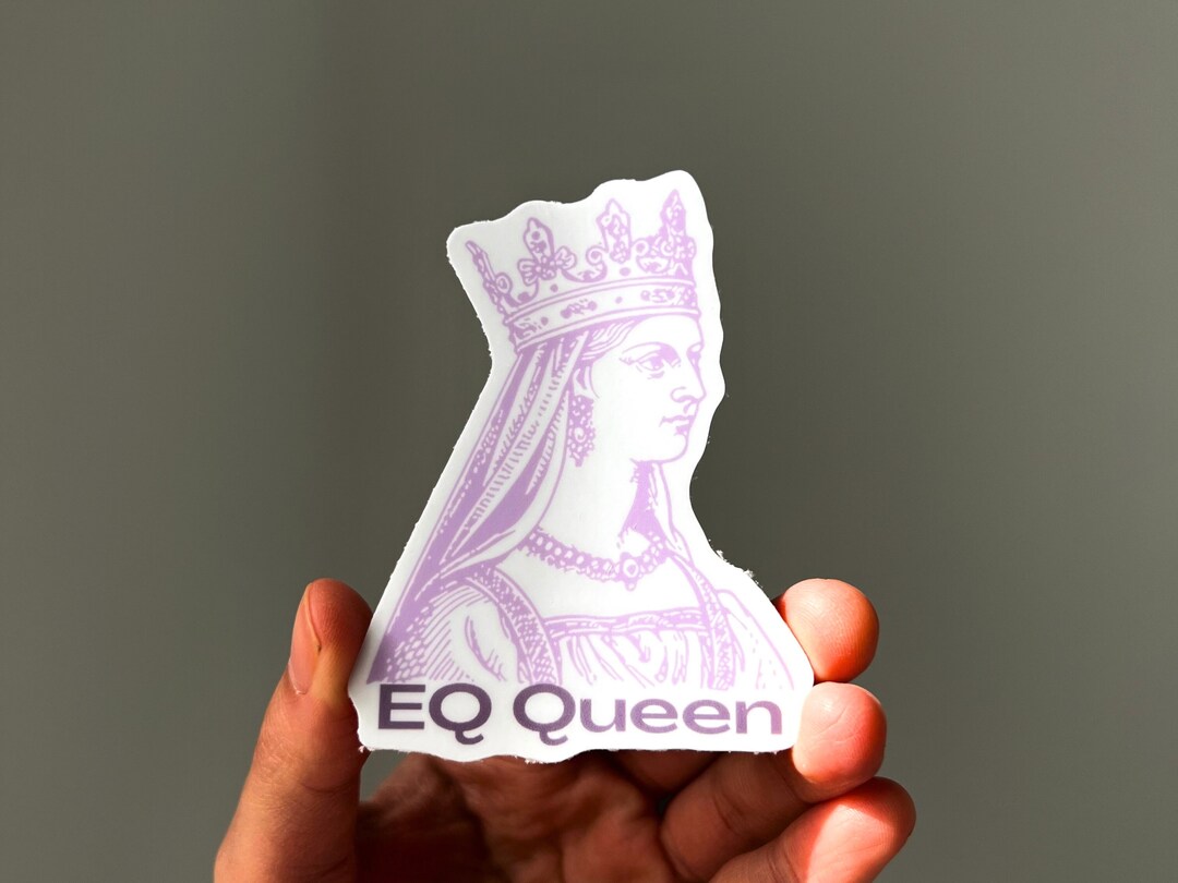 Motivational Sticker/ EQ Queen / LAPTOP and YETI Sticker/ Minimalistic ...