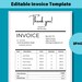 Invoice Editable Template Small Business Invoice Business Invoice for ...