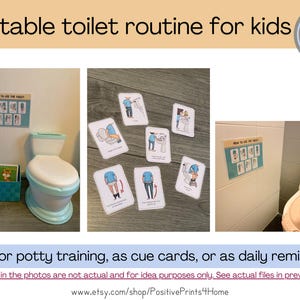 Step by Step Potty Toilet Routine | Toilet Visual Sequence | Potty ...
