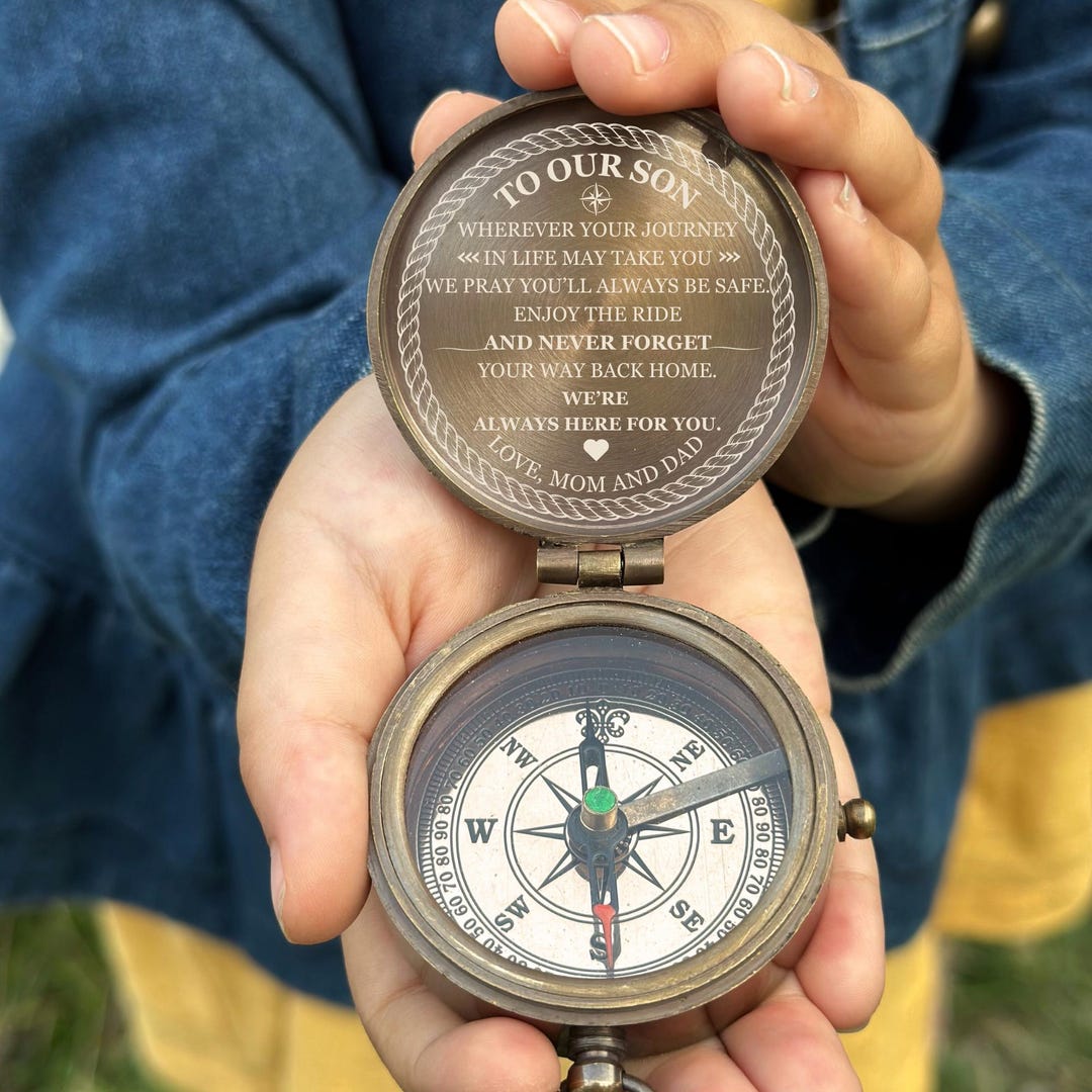 To My Son Compass, Christmas Gifts Son, Keepsake for Son, Christmas ...