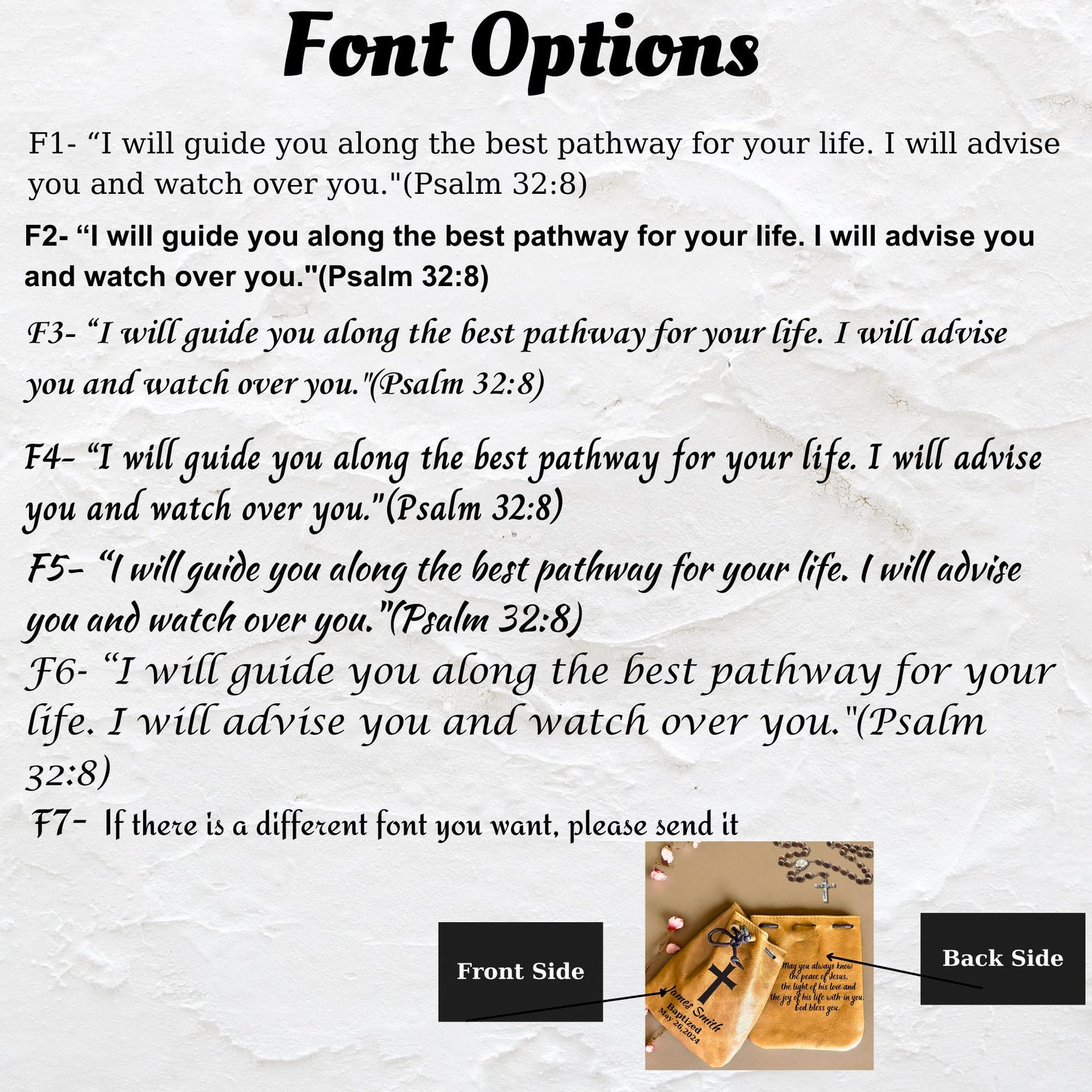 Personalized Leather Rosary Pouch, the Memorare Prayer, Catholic Gifts ...