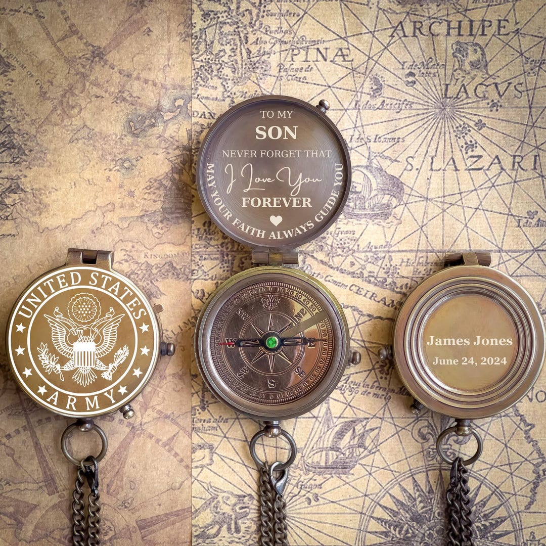 Personalized Army Compass, Army Mom, United States Army Gift, Army ...