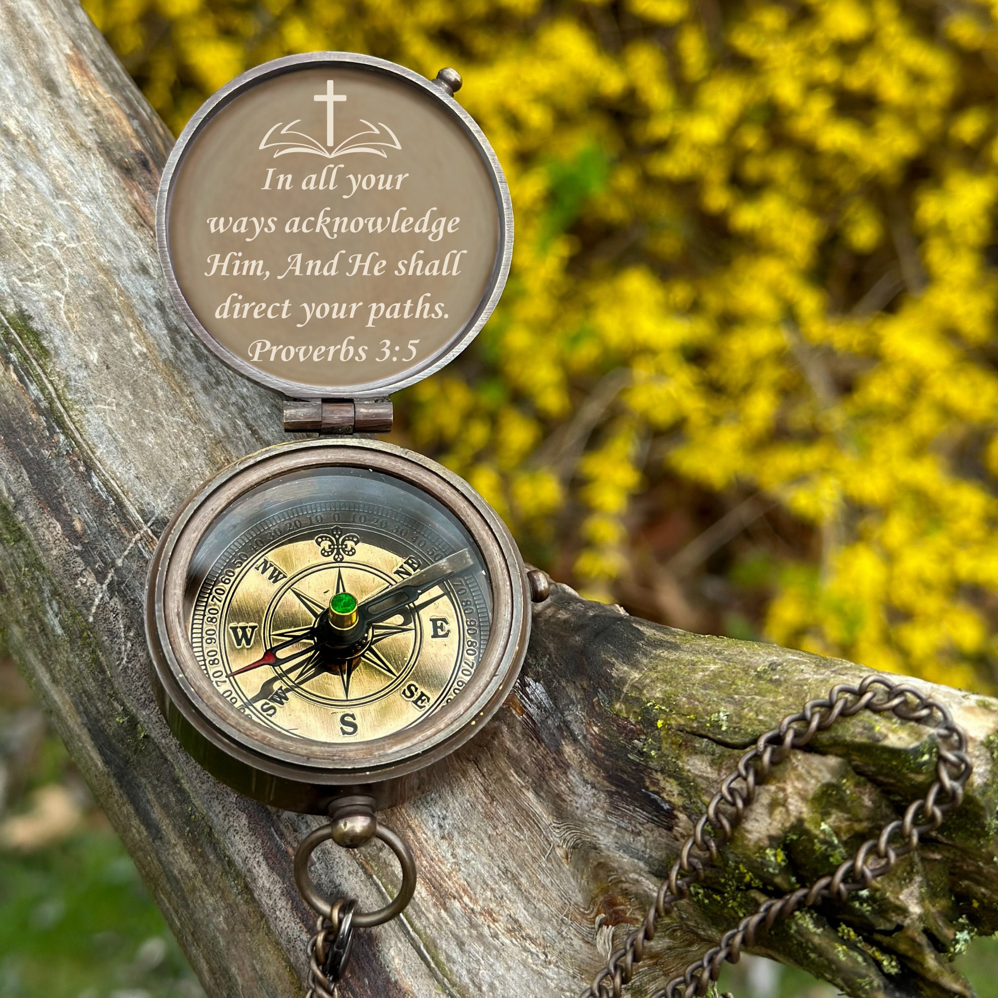 Baptism Compass, Baptism Gift for Son, Grandson, Holy Communion Gift ...