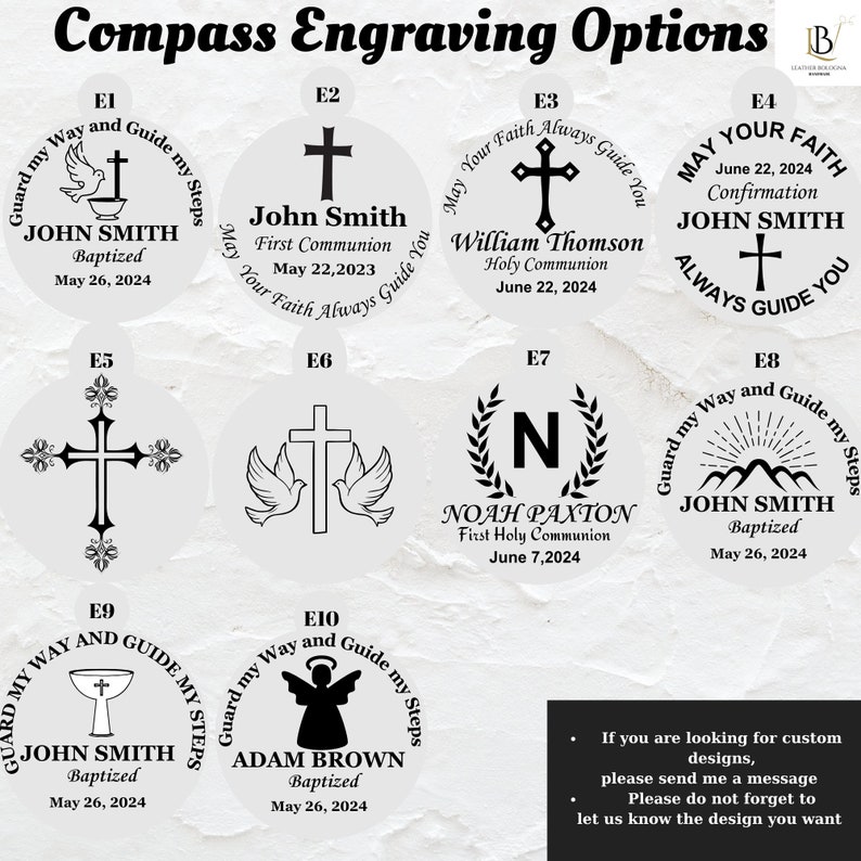 Baptism Compass, Baptism Gift for Son, Grandson, Holy Communion Gift ...
