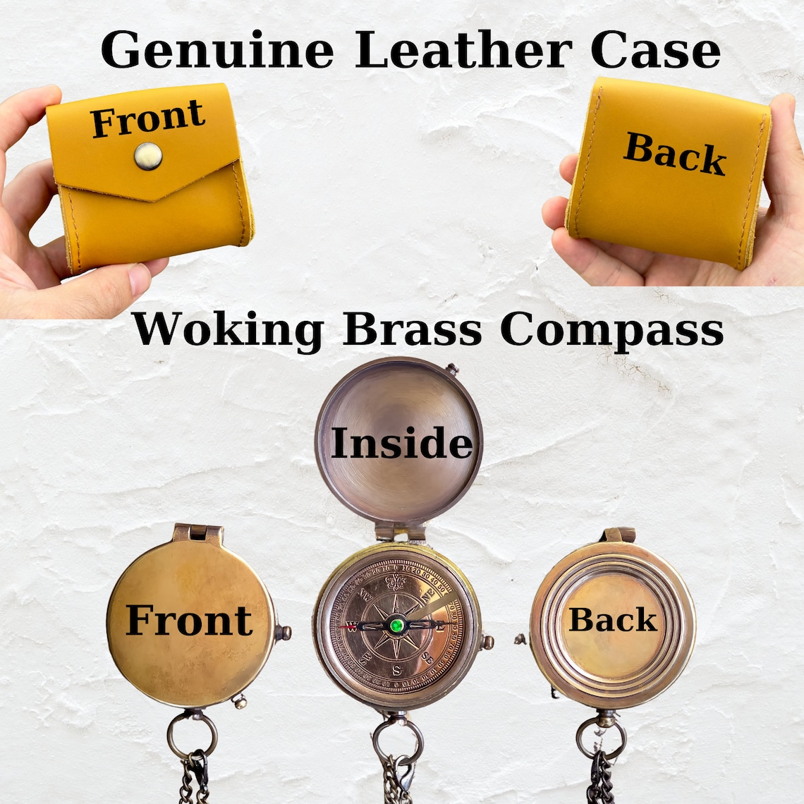 Actual Handwriting Compass, Custom Anniversary Gift for Husband ...