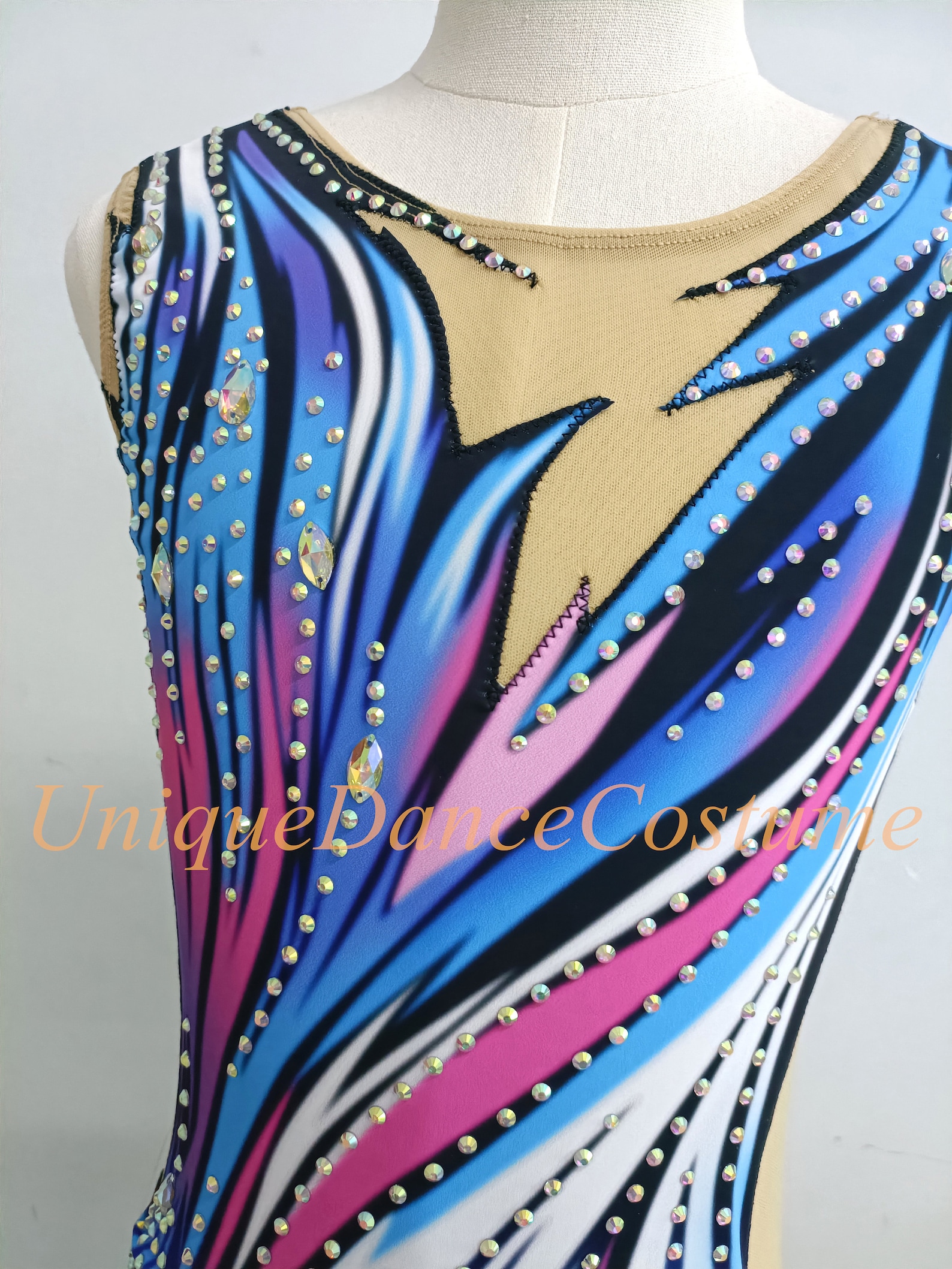 Customize Rhythmic Gymnastics Leotards Girls Women Strechy Spandex ...