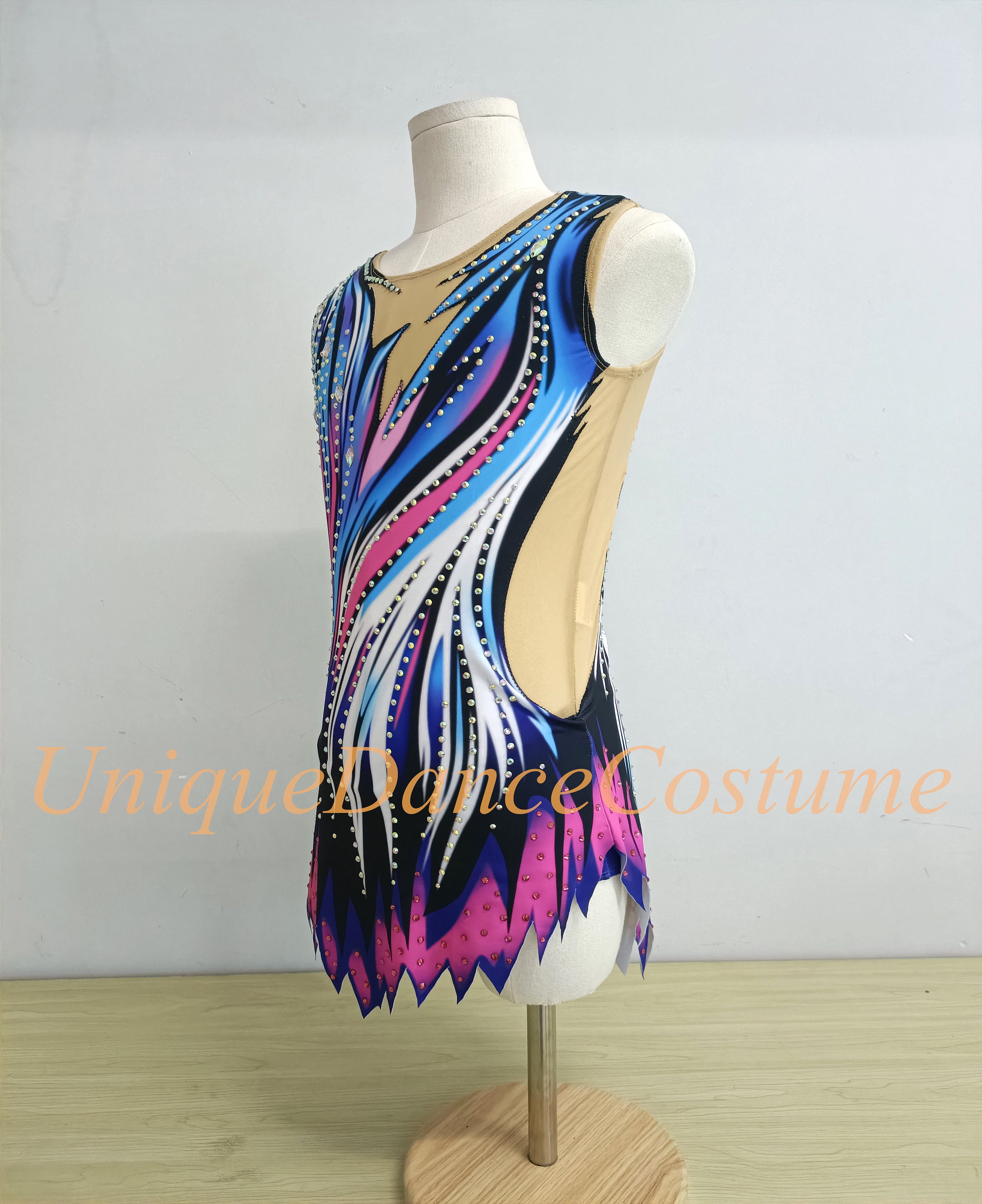 Customize Rhythmic Gymnastics Leotards Girls Women Strechy Spandex ...
