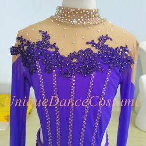 Customizable Purple Lyrical Dance Dress: Modern Ballet, Jazz & Yoga - Etsy