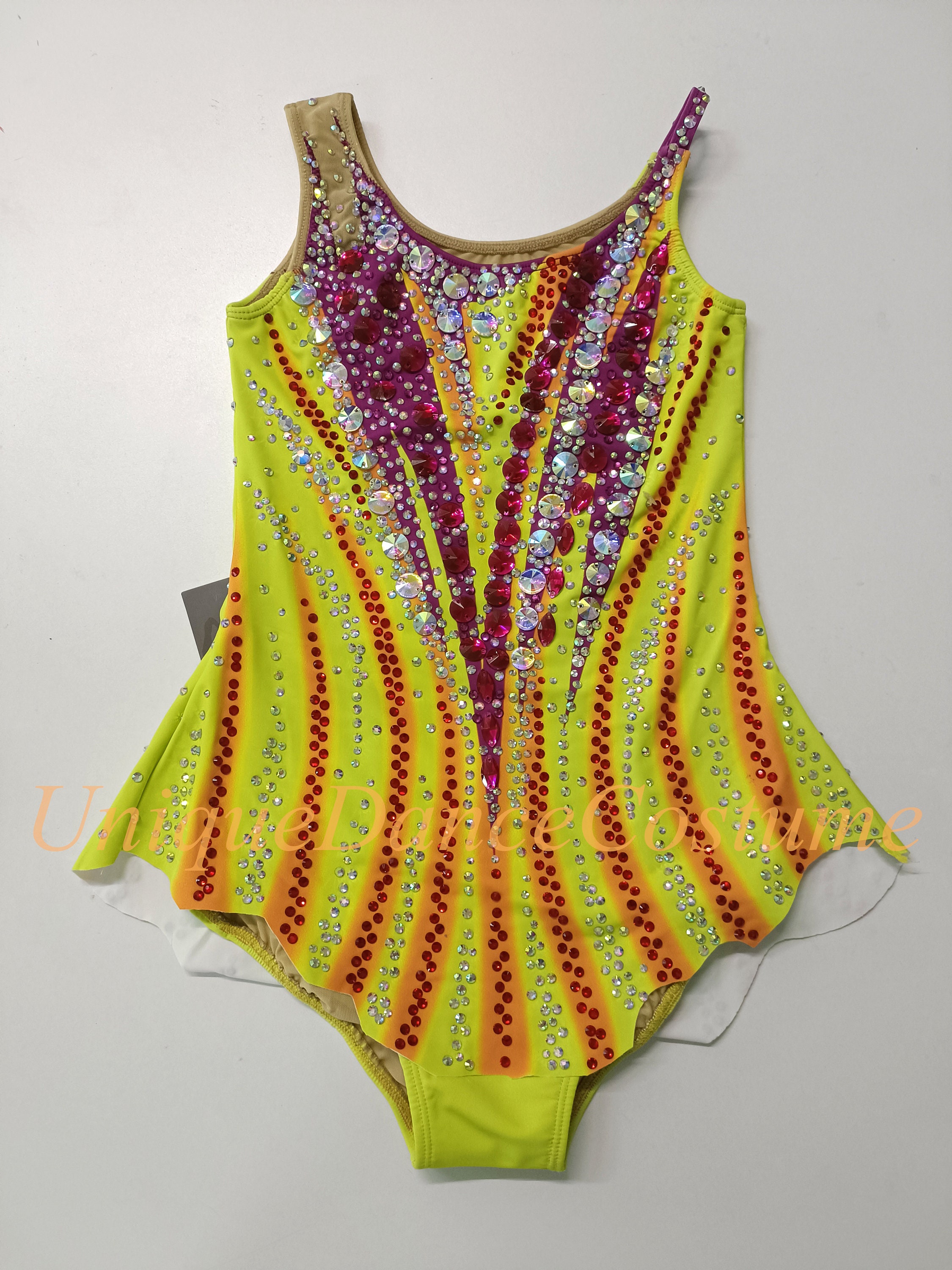 Customize Rhythmic Gymnastics Leotards Girls Women Strechy Spandex ...
