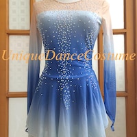 White Figure Skating Dress: Custom Competition Costume - Etsy