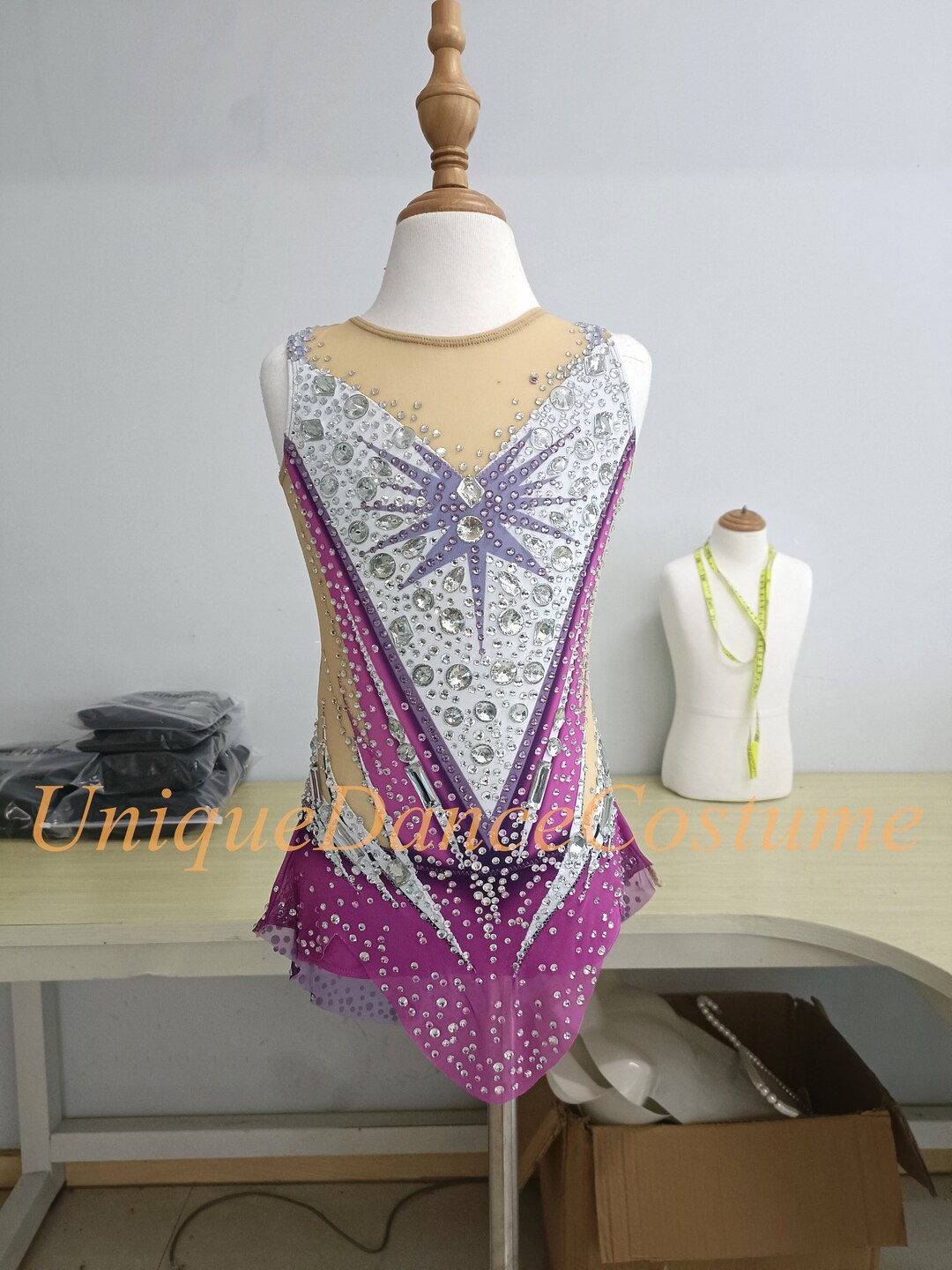 Customize Rhythmic Gymnastics Leotards Girls Women Strechy Spandex ...