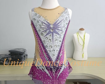 Customize Rhythmic Gymnastics Leotards Girls Women Strechy Spandex ...