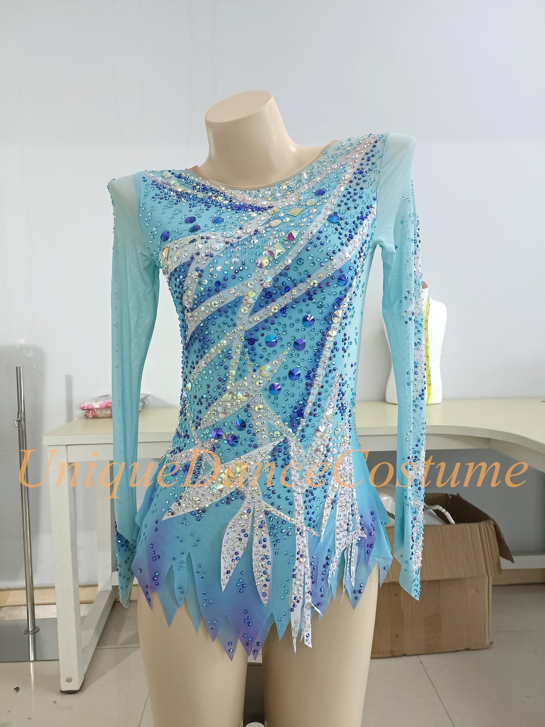 Customize Rhythmic Gymnastics Leotards Girls Women Strechy Spandex ...
