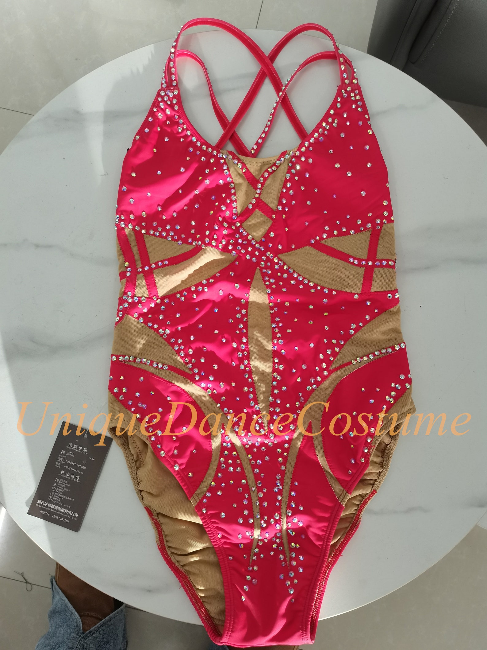 Customize Synchronized Swimming Suits Girls Women Quality Crystals ...
