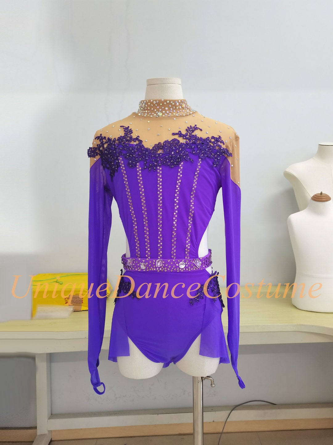 Customizable Purple Lyrical Dance Dress: Modern Ballet, Jazz & Yoga - Etsy