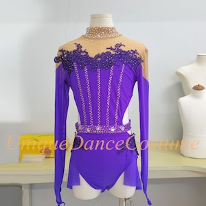 Customizable Purple Lyrical Dance Dress: Modern Ballet, Jazz & Yoga - Etsy