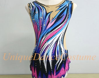 Customize Rhythmic Gymnastics Leotards Girls Women Strechy Spandex ...