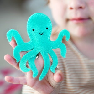 Octopus Finger Puppet Craft Kit - Plastic Free Children's Sewing Kit ...