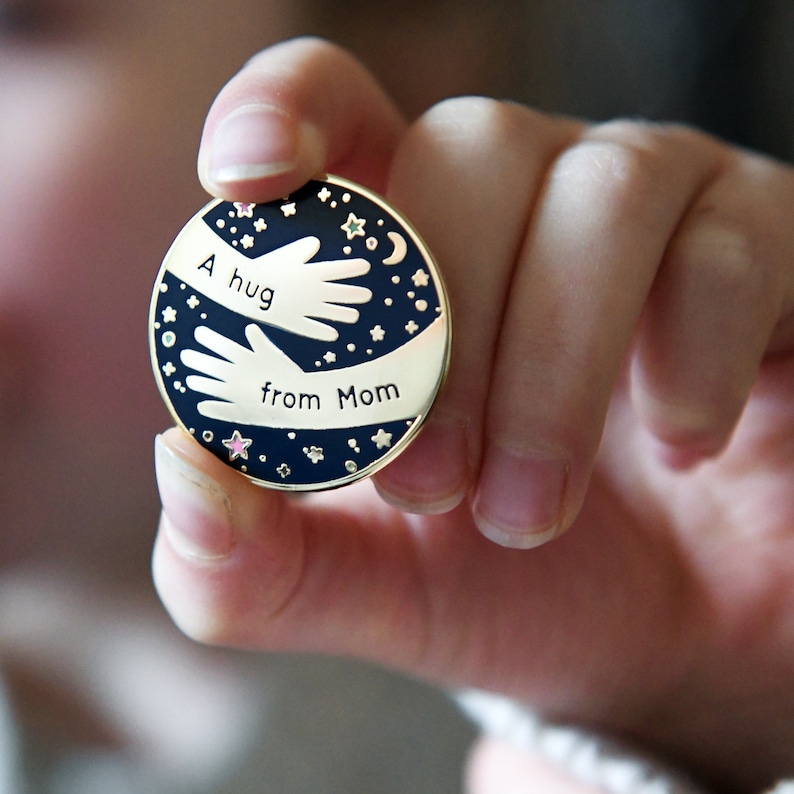 A Hug From Mom Enamel Pin Badge - Etsy