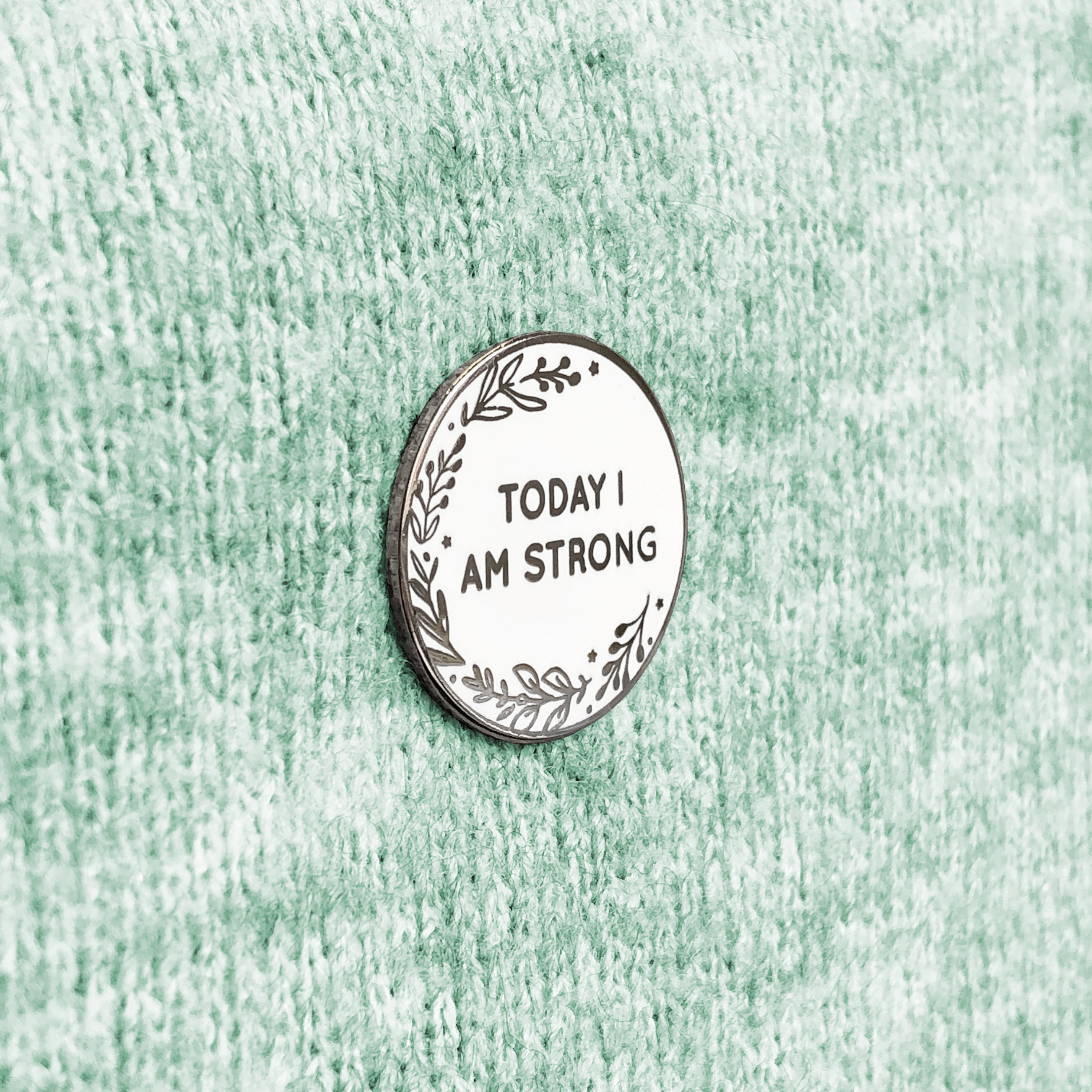 Today I Am Strong Enamel Lapel Pin Badge - Etsy UK