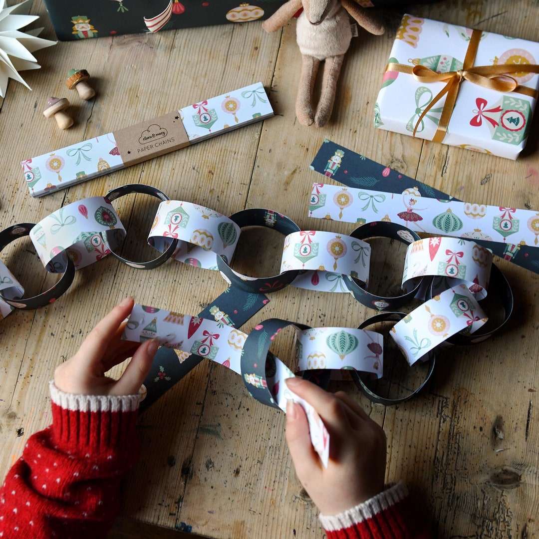 Nutcracker Christmas Paper Chains Kit, Christmas Nutcracker Garland ...