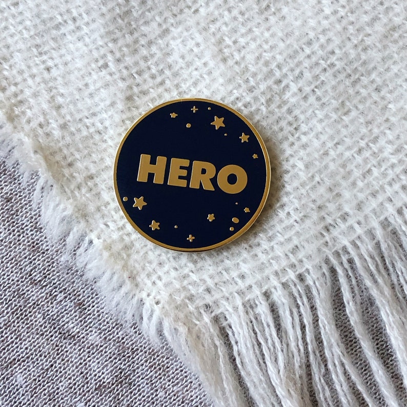 A Pair of Hero Enamel Lapel Pin Badges Birthday Gift for - Etsy