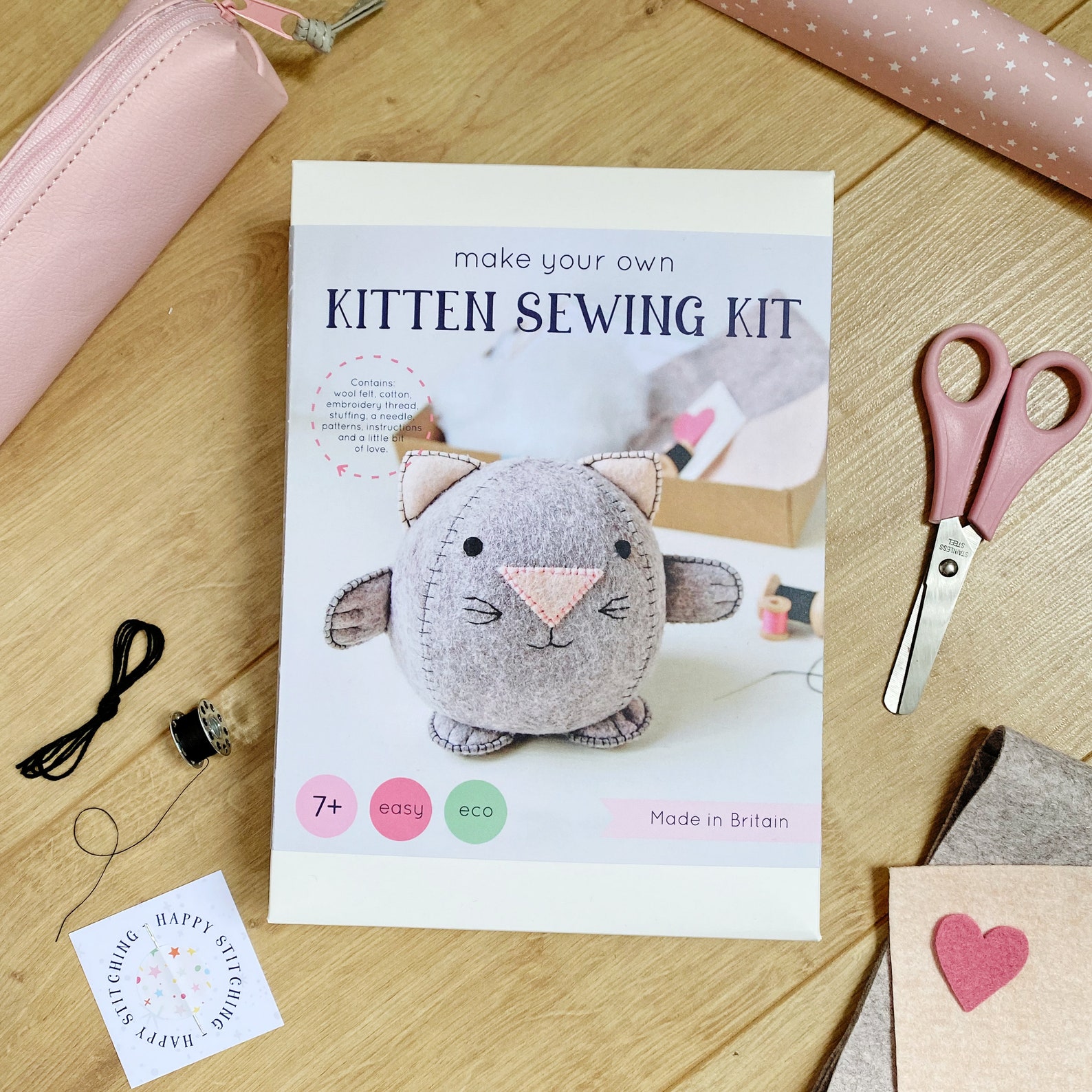 Make Your Own Kitten Craft Kit Sewing Kit for Children and - Etsy