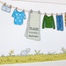 Personalised Blue and Green Washing Line Print - Etsy