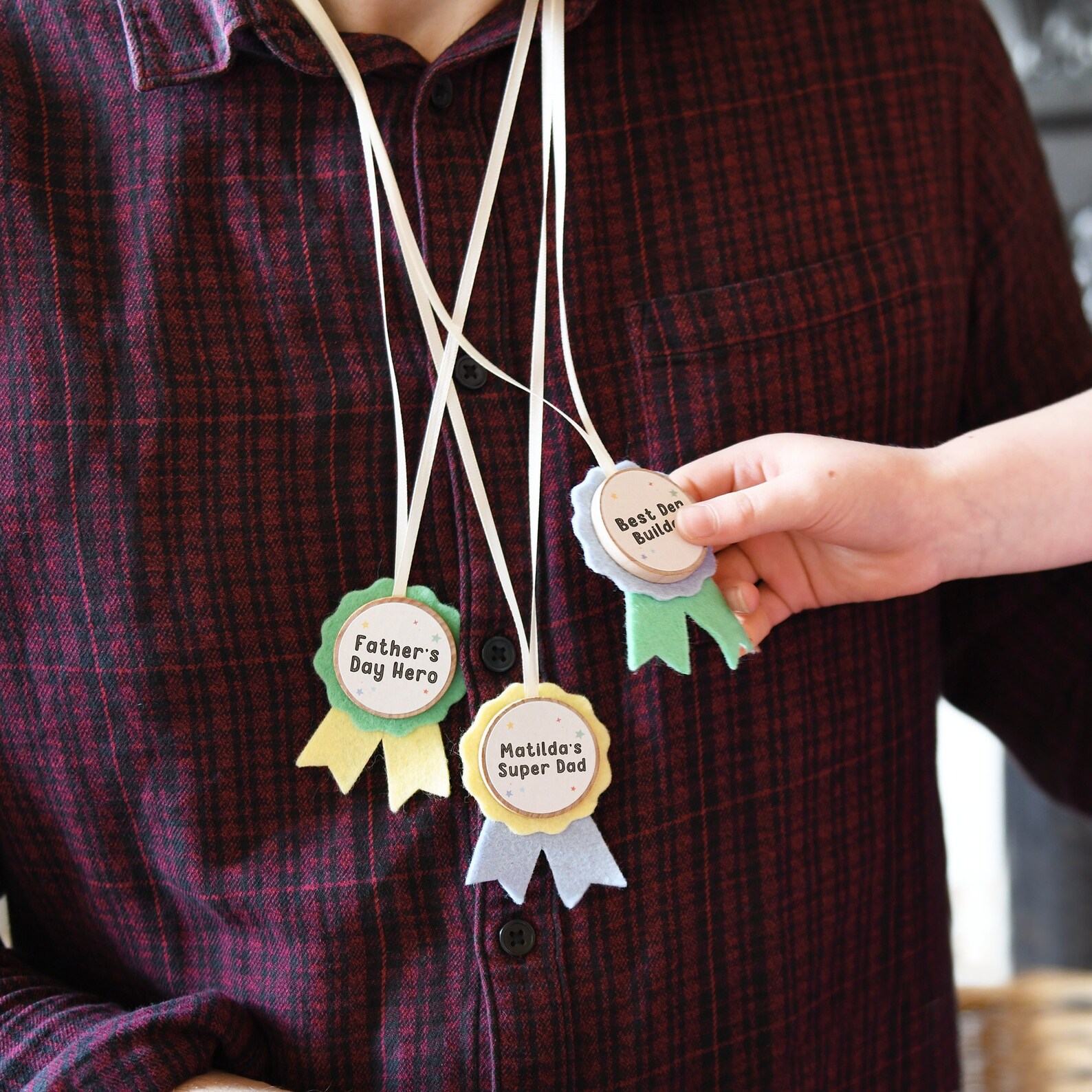 Personalised Father's Day Award Medals Craft Kit - Etsy