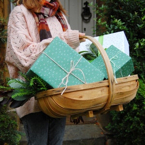 Tiny Trees Recyclable Christmas Wrapping Paper Set - Etsy UK