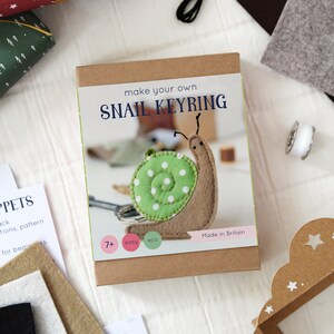 Snail Keyring Craft Kit, Plastic Free Sewing Kit for Kids - Etsy