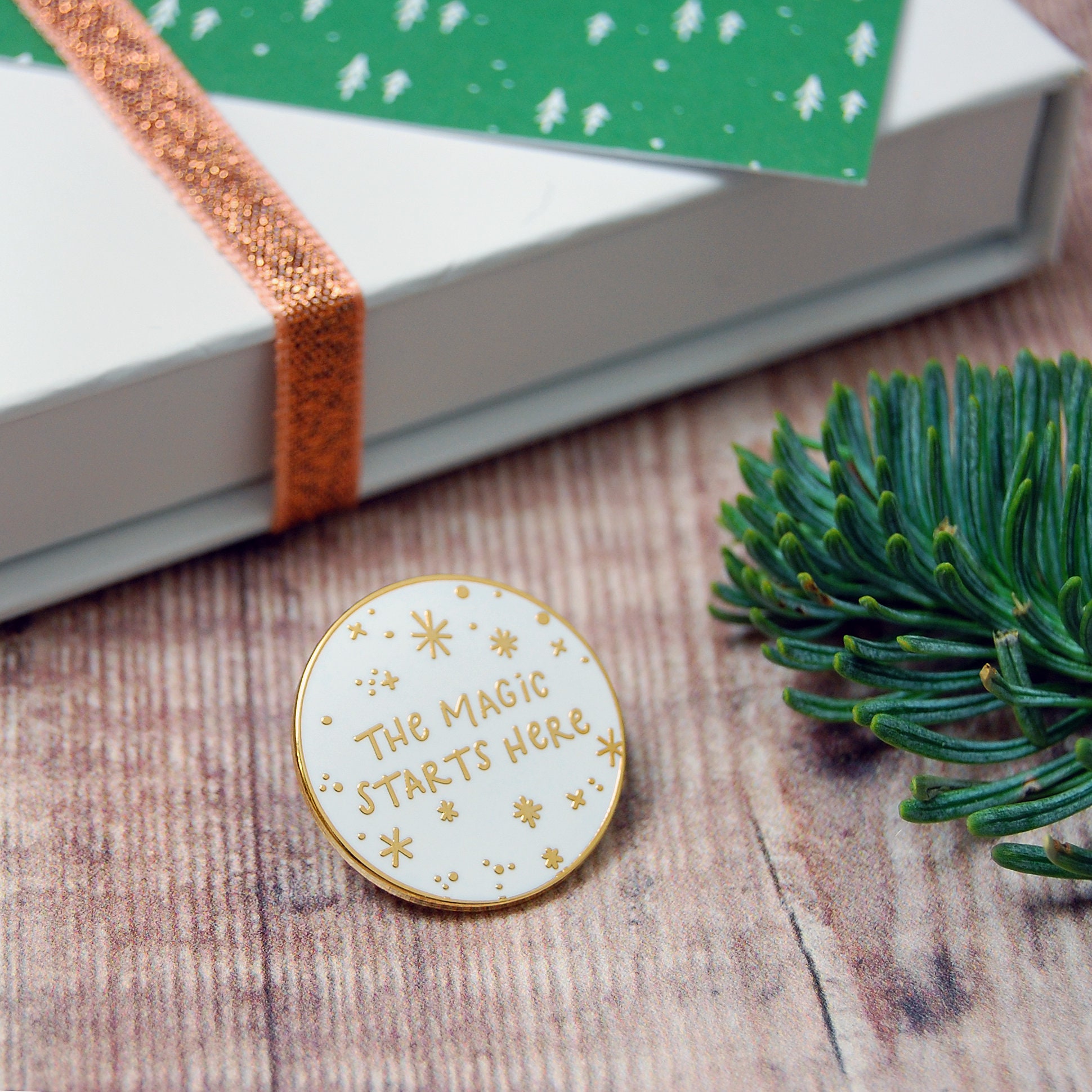 The Magic Starts Here Enamel Pin Badge | Etsy