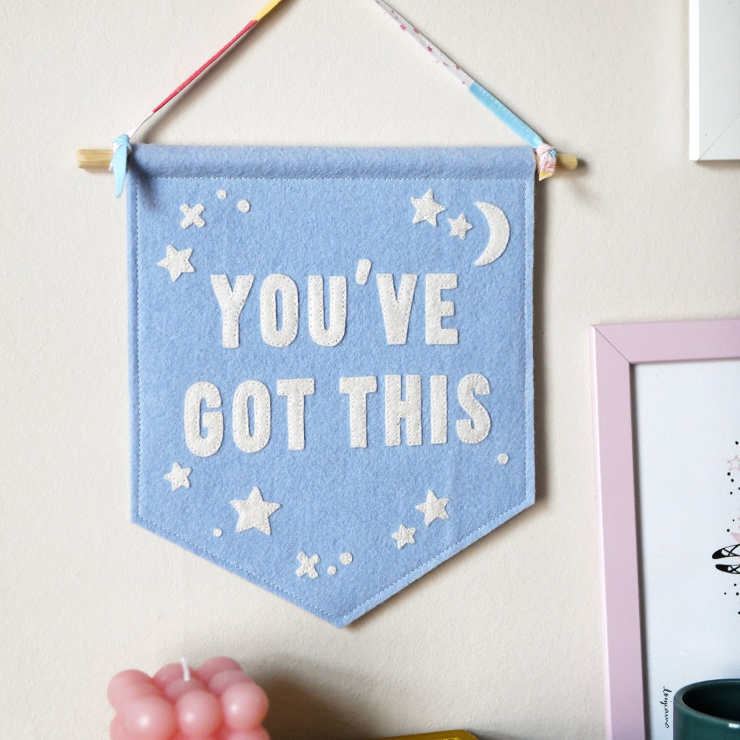 You've Got This Positivity Banner Craft Kit, Positive Message Sewing ...