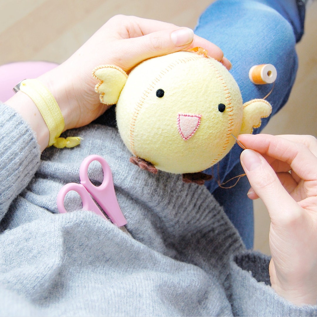 Make Your Own Chick Felt Craft Kit, Children's Plastic Free Sewing Kit ...